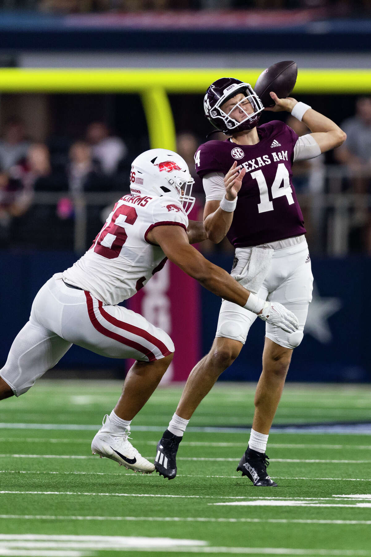 No. 23 Texas A&M Aggies upset No. 10 Arkansas Razorbacks