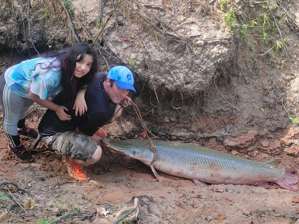 Houston 10-year-old catches huge alligator gar with her dad