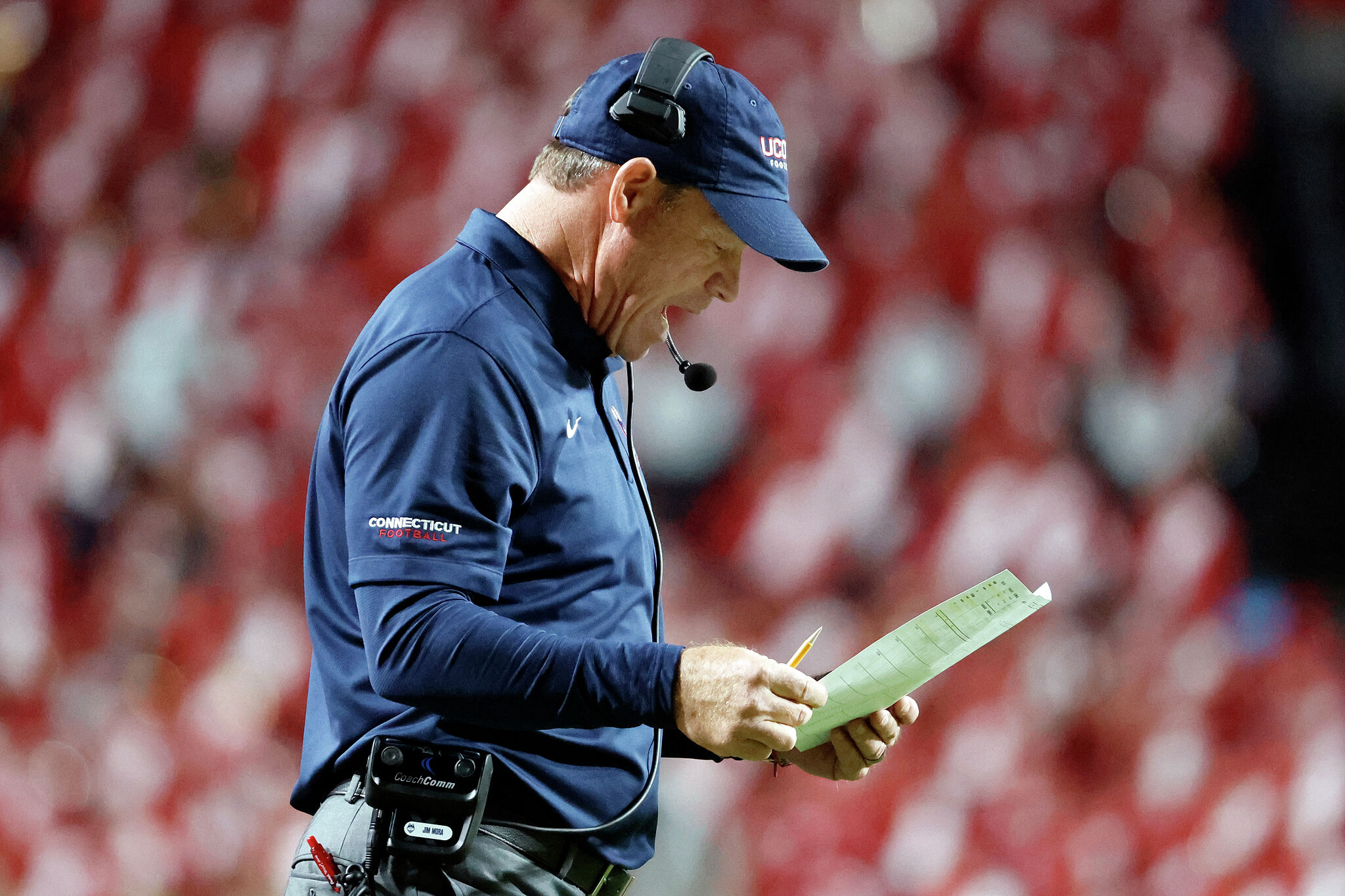 UConn football coach Jim Mora managing injuries