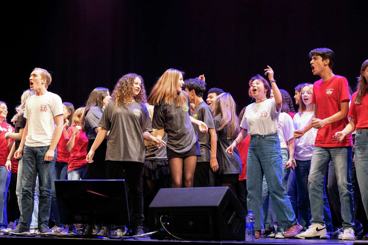 High school theater students perform at Palace Theatre with Maria Friedman