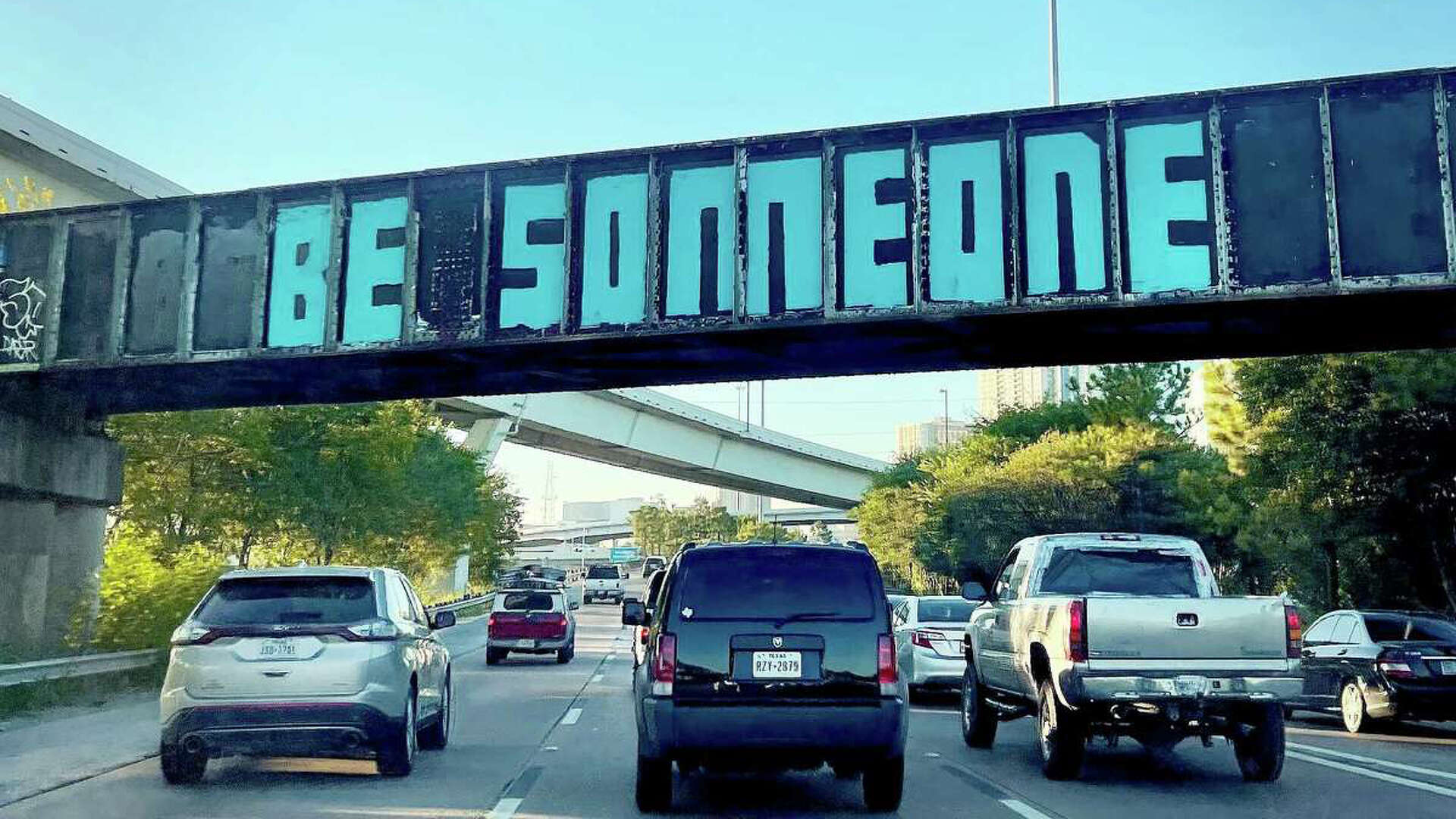 Houston's iconic 'Be Someone' graffiti mural makes its return
