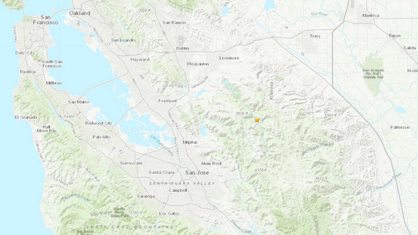 3.4 magnitude earthquake gives parts of Bay Area a gentle shake