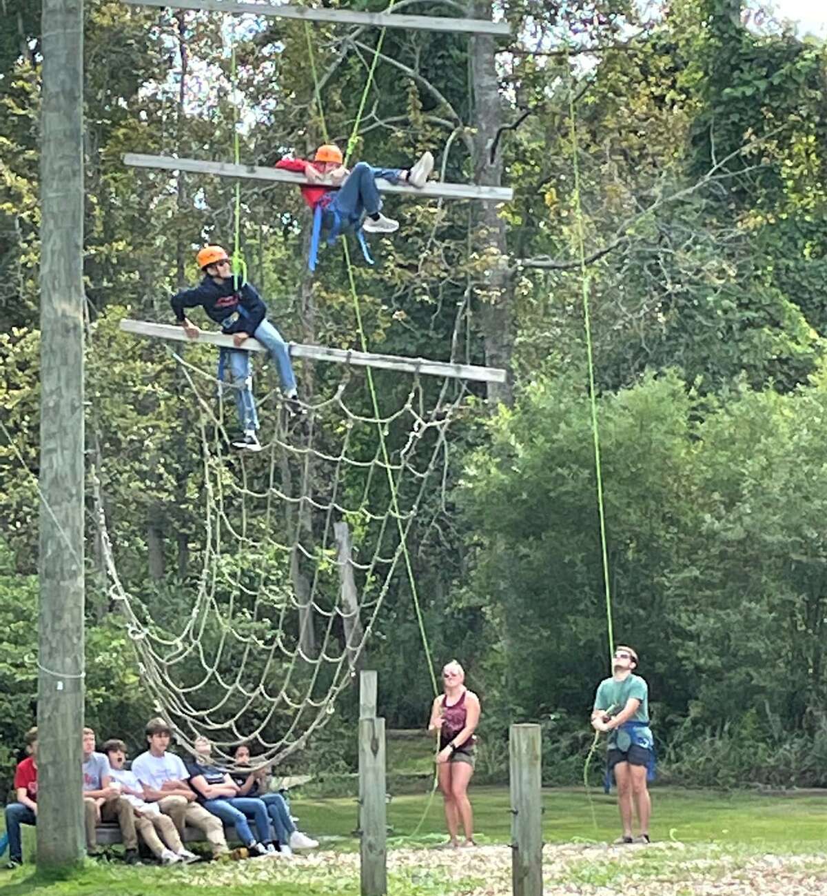 Manistee Catholic Central students visit Onekama camp