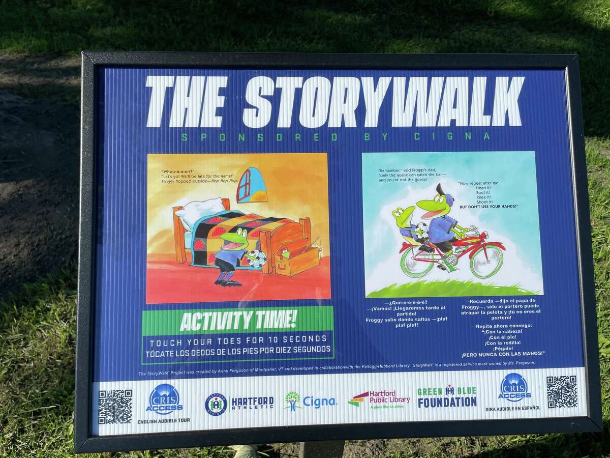 'StoryWalk' opens at Colt Park in Hartford. Here's how it works.