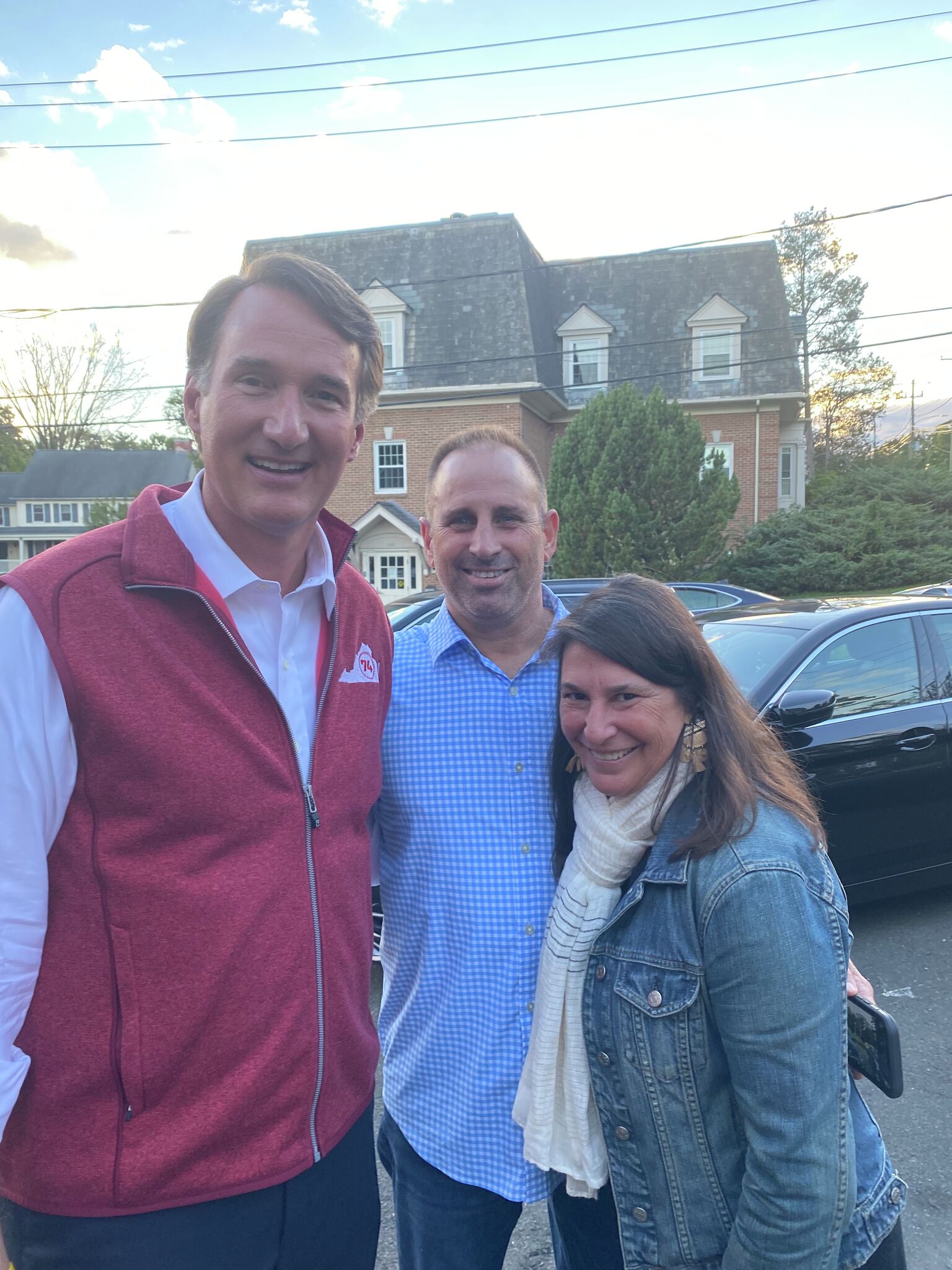 Youngkin seen in Greenwich, Michael Weatherly in Westport