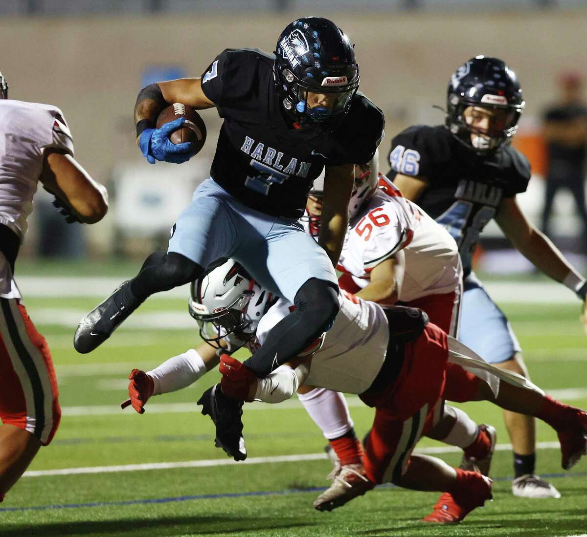 High school football: Harlan 59, Stevens 31