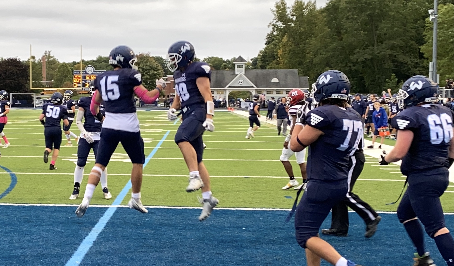 Wilton football beat McMahon in FCIAC football contest