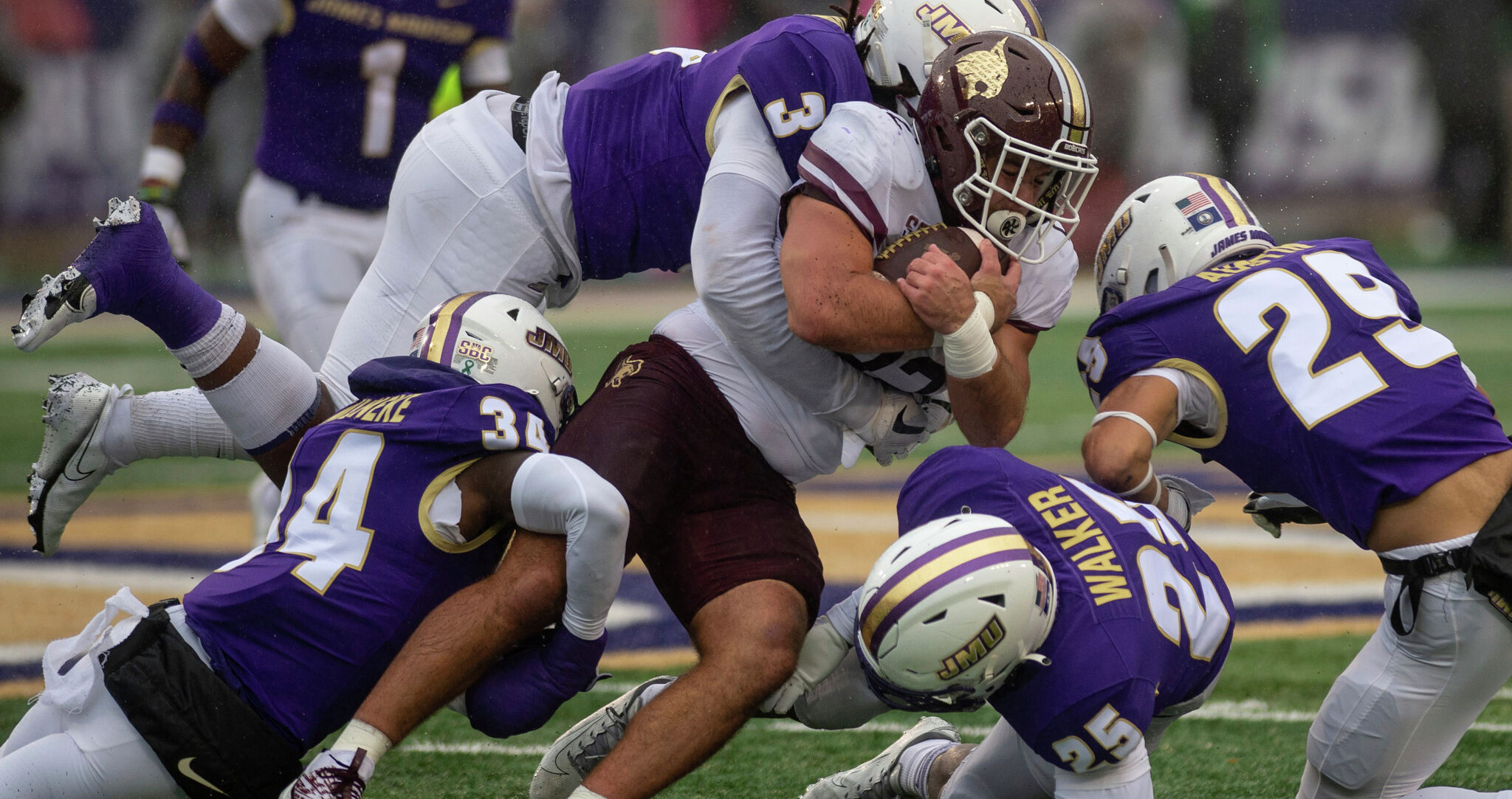 James Madison overpowers Texas State to remain undefeated