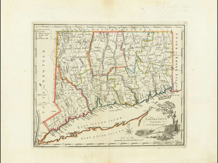 These historical maps of Connecticut show the state from 1685-1915