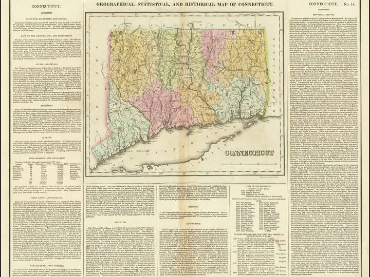 These historical maps of Connecticut show the state from 1685-1915