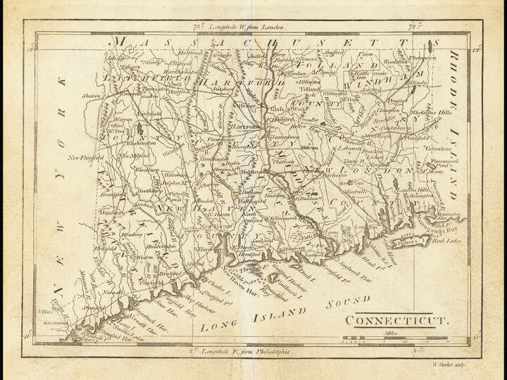 These historical maps of Connecticut show the state from 1685-1915