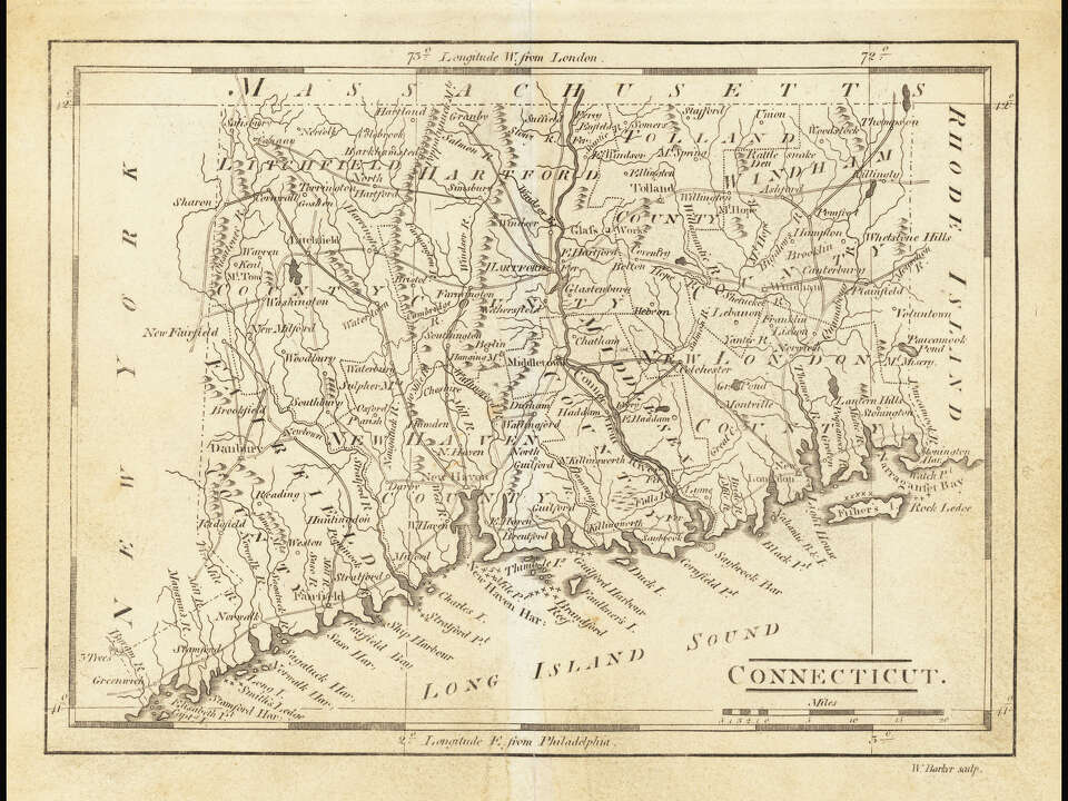 These historical maps of Connecticut show the state from 1685-1915