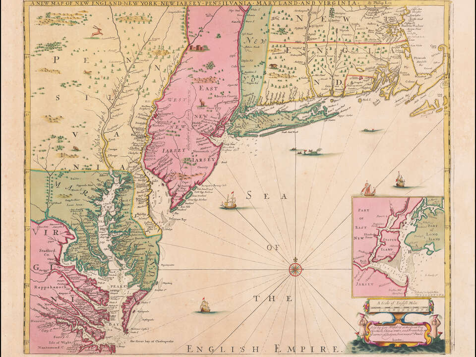 These historical maps of Connecticut show the state from 1685-1915