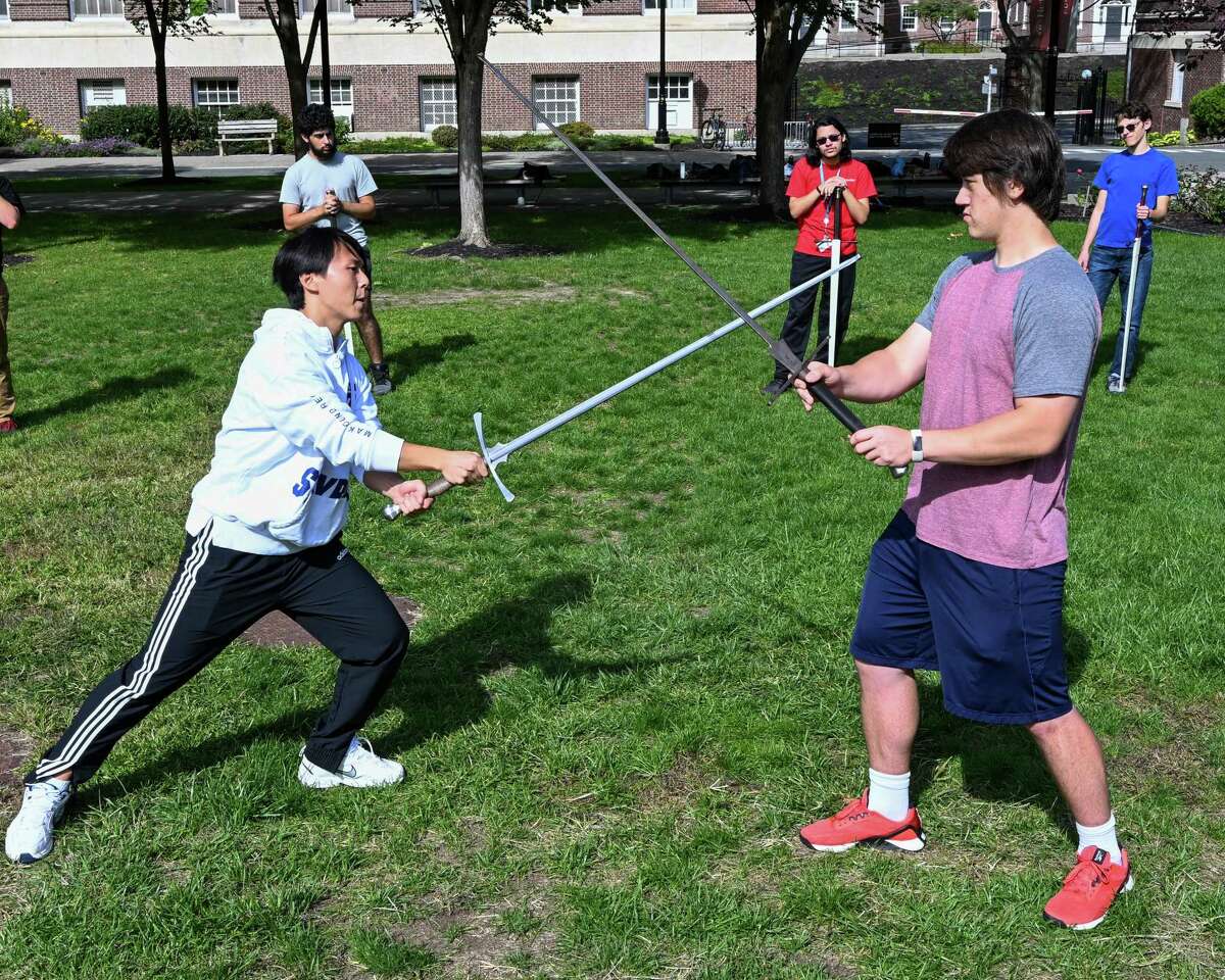 Local historical groups wield swords to preserve medieval martial arts