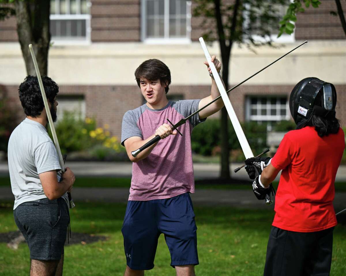 Local historical groups wield swords to preserve medieval martial arts