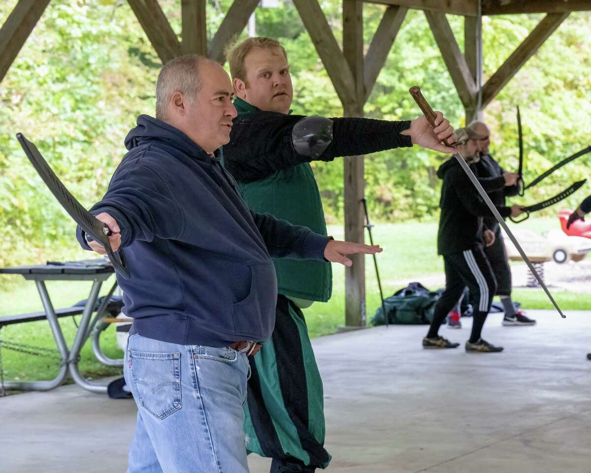 Local historical groups wield swords to preserve medieval martial arts