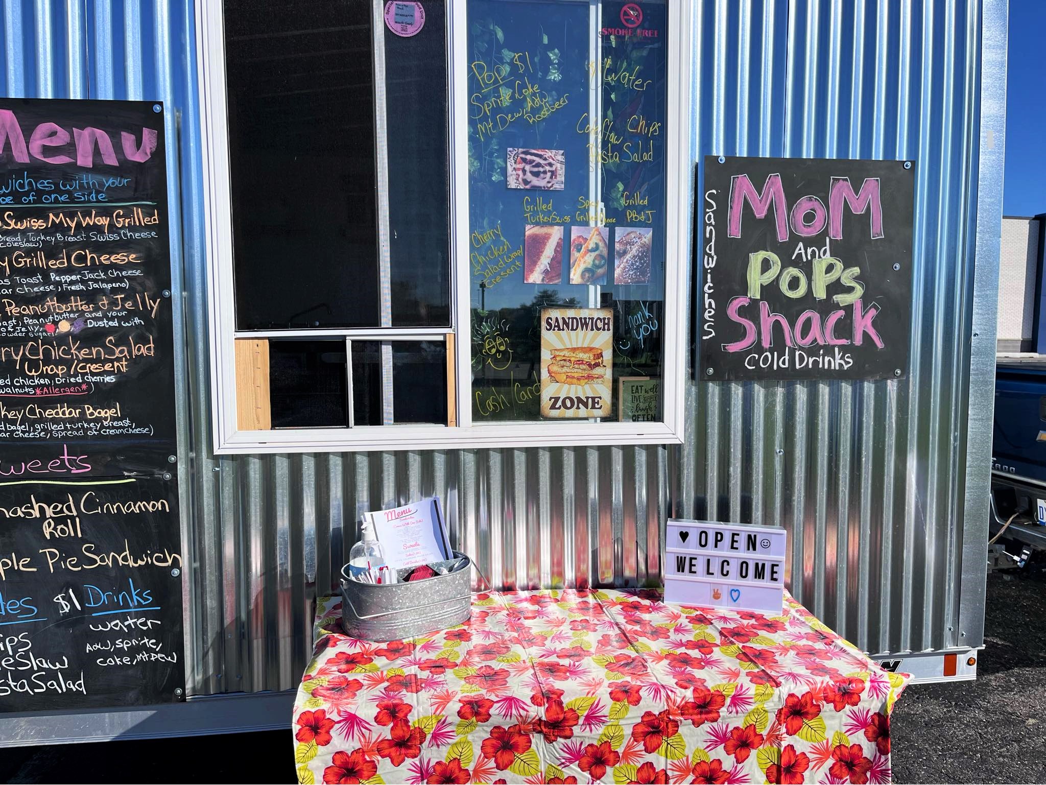 Mom & Pop’s Shack food truck sells sandwiches and passion