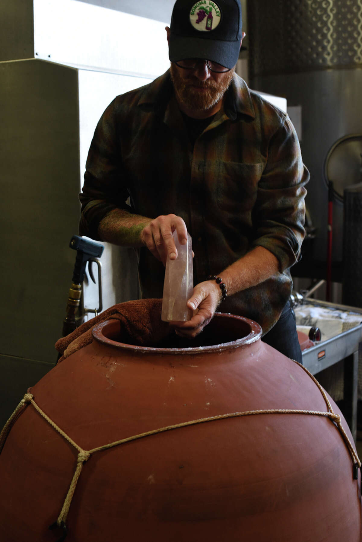Jason Ruppert makes wine with crystals at Ardure Wines