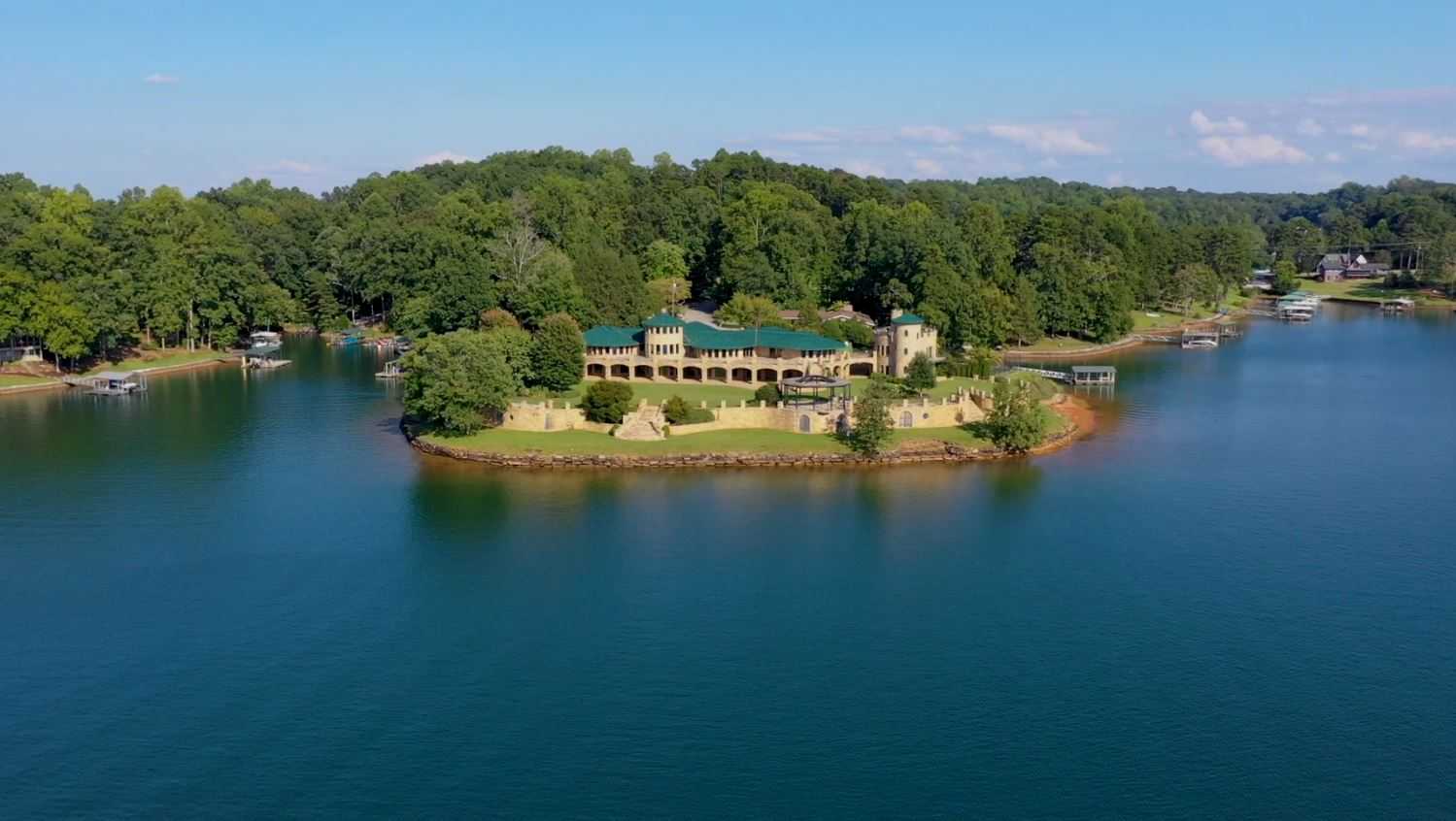 Take a peek inside the 'iconic castle' on sale on this South Carolina lake