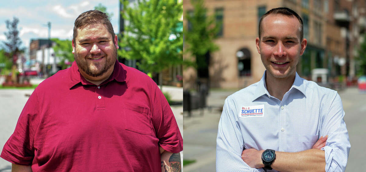 Matthew Dawson and Bill G. Schuette answered questions in a League of ...