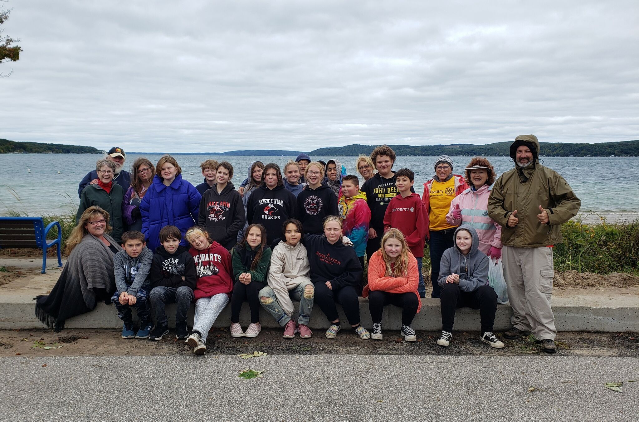 Benzie Central students participate in Rotary's Service Above Self Day