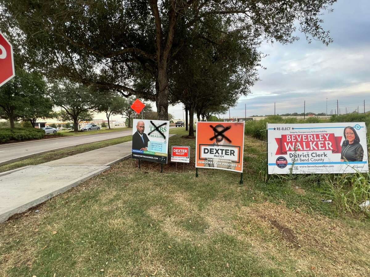 Houston-area candidates see surge in vandalized and stolen signs