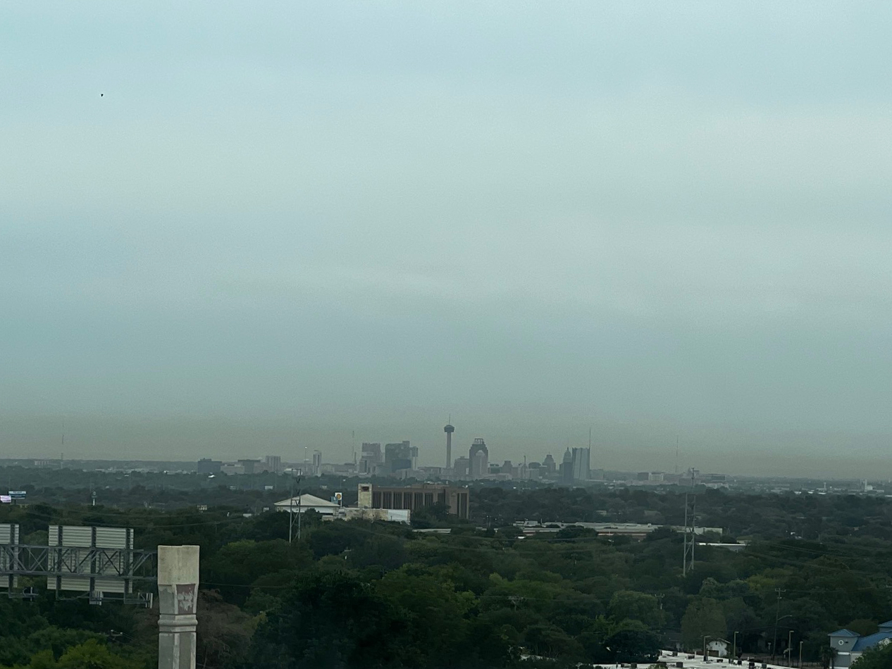 San Antonio weather crushed by poor air quality with haze