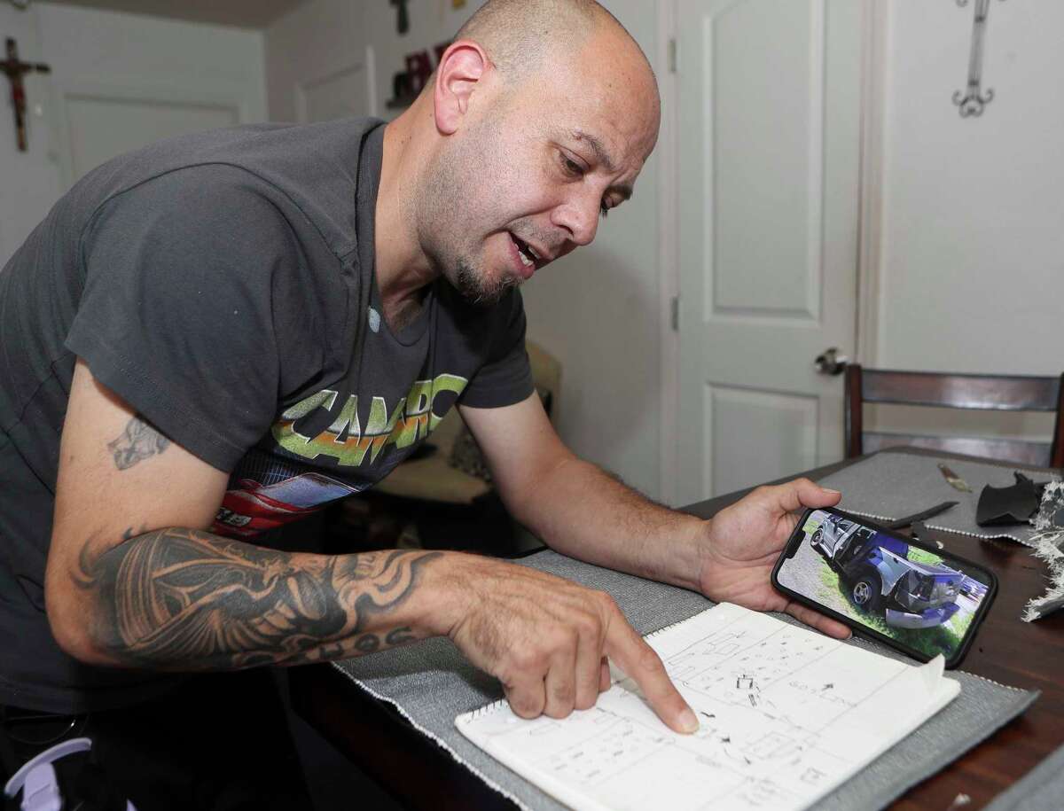 Woodlands dad turns to social media to track down hit-and-run driver ...