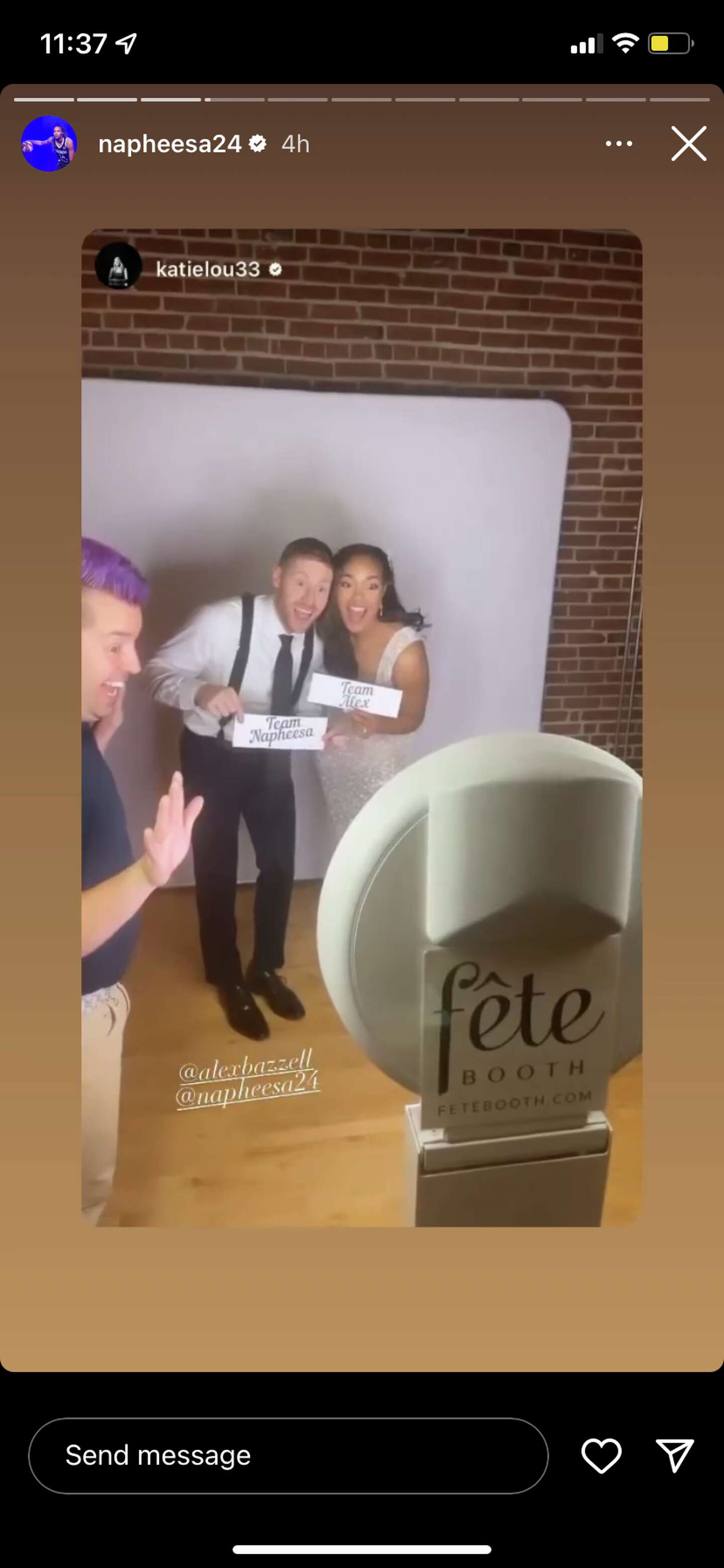 UConn women's basketball's Napheesa Collier marries Alex Bazzell