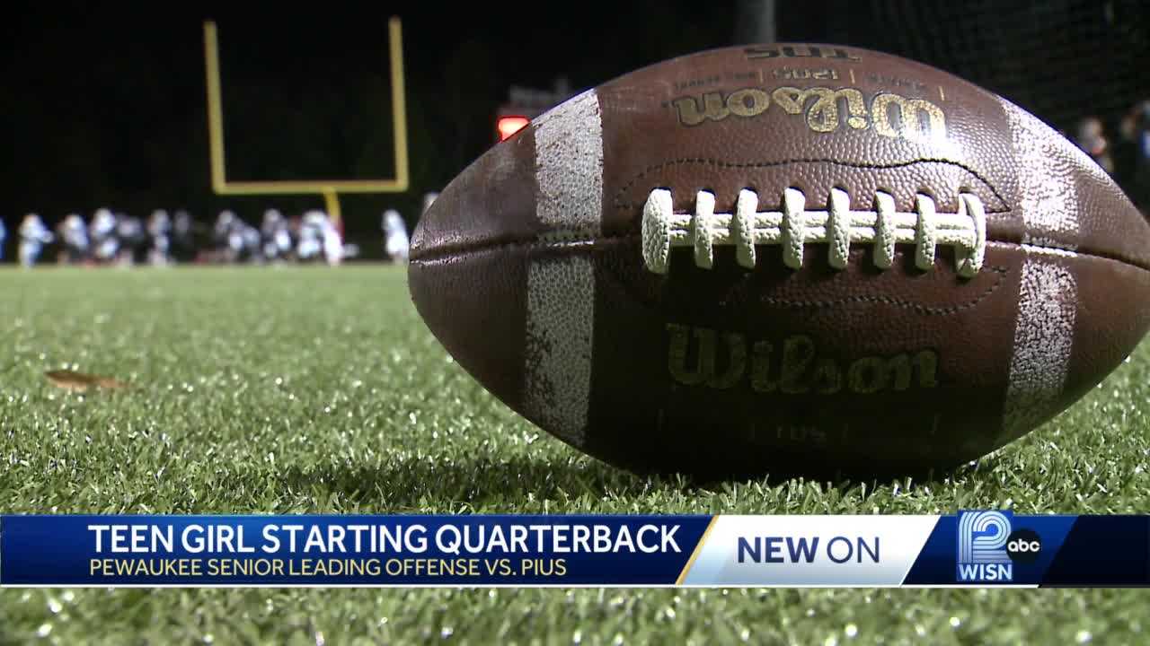 Wisconsin girl breaks barriers as starting quarterback in homecoming game