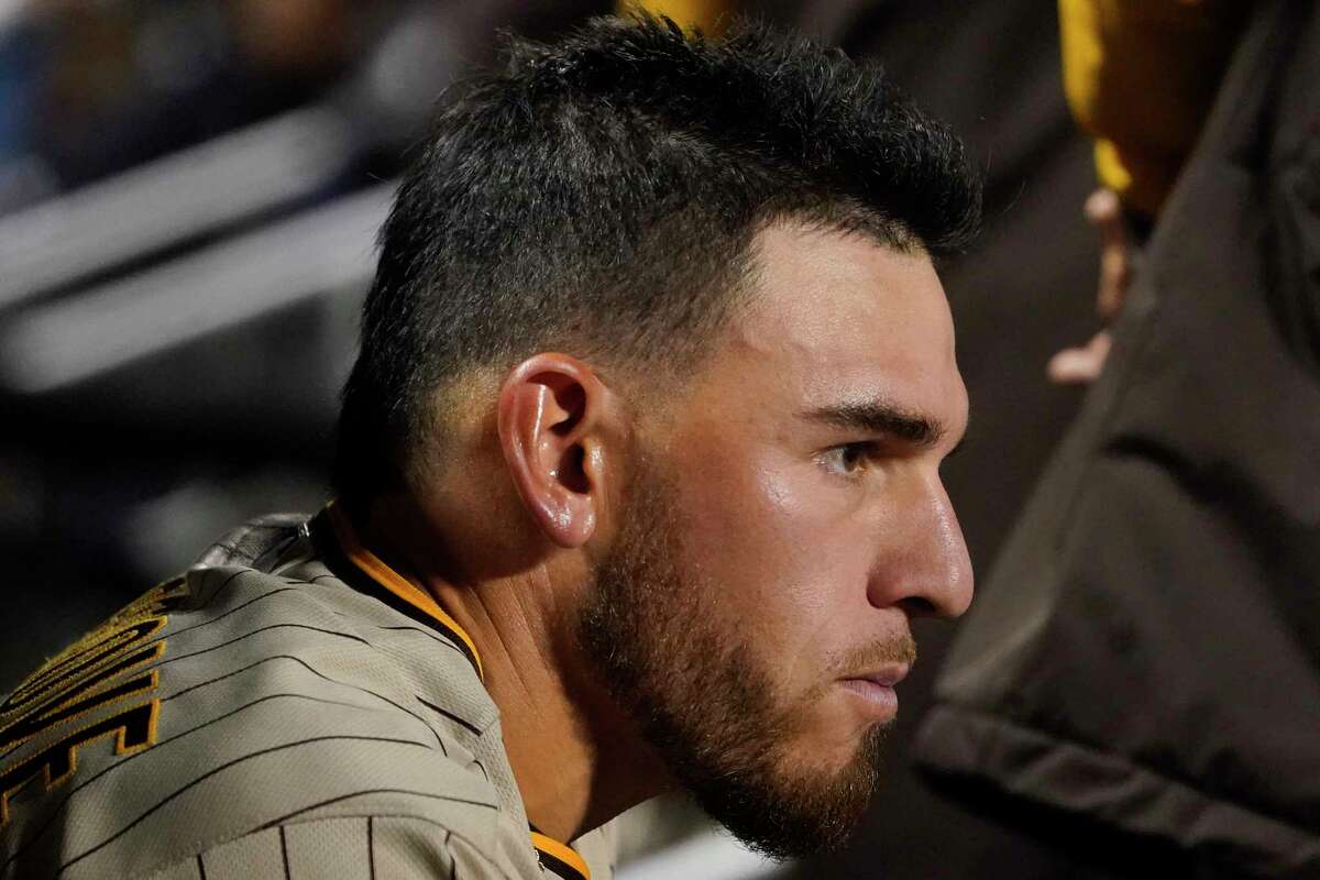 Umps check Padres pitcher Joe Musgrove's ears for sticky stuff