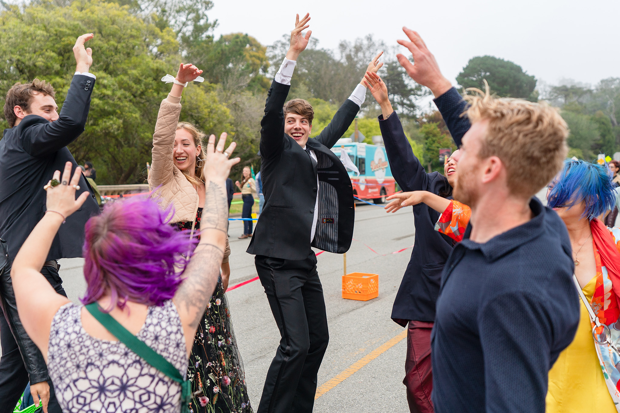 San Francisco residents host adult prom on car-free stretch of JFK Drive