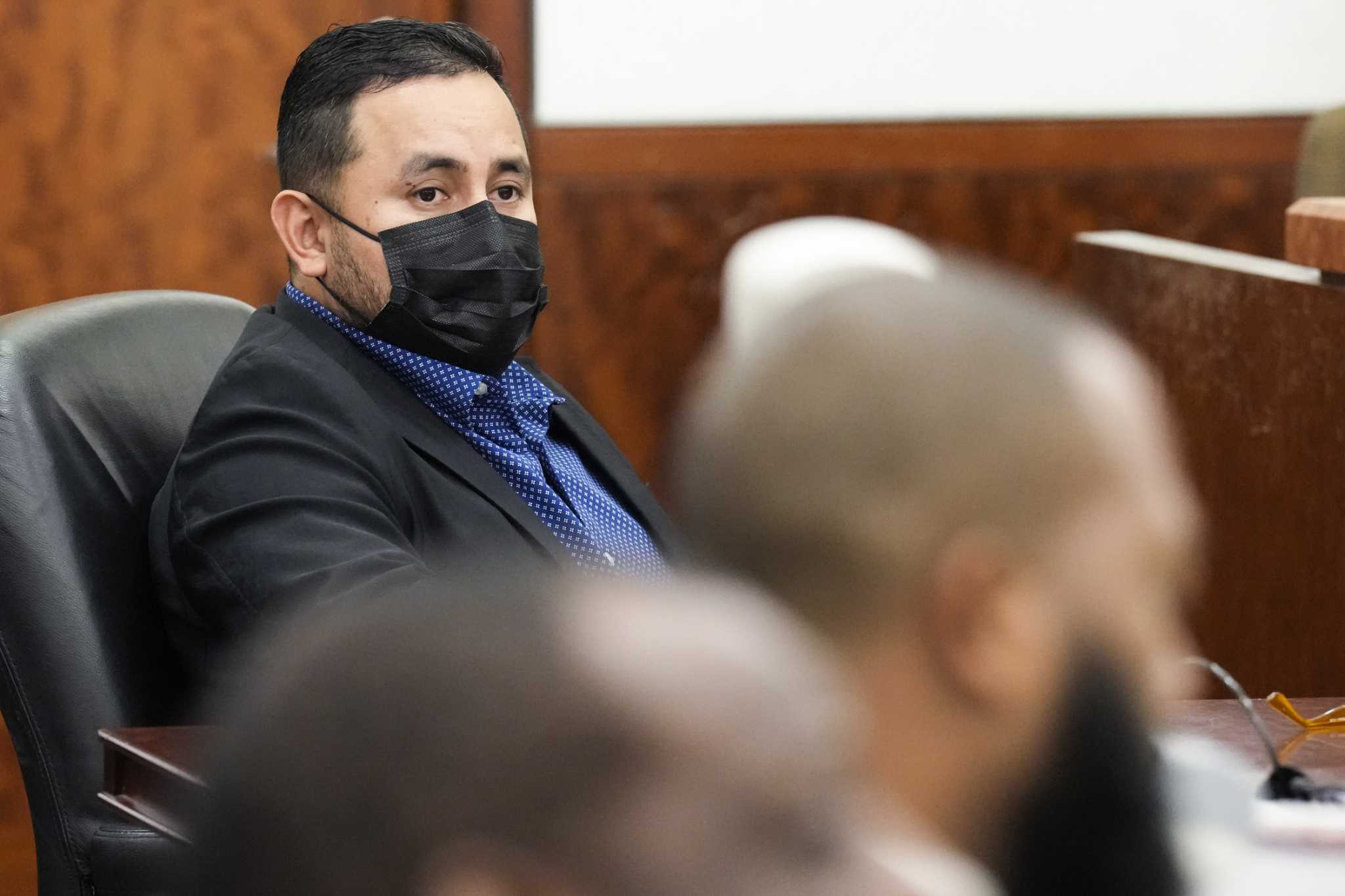 Jury deliberating on verdict of officer accused of killing woman