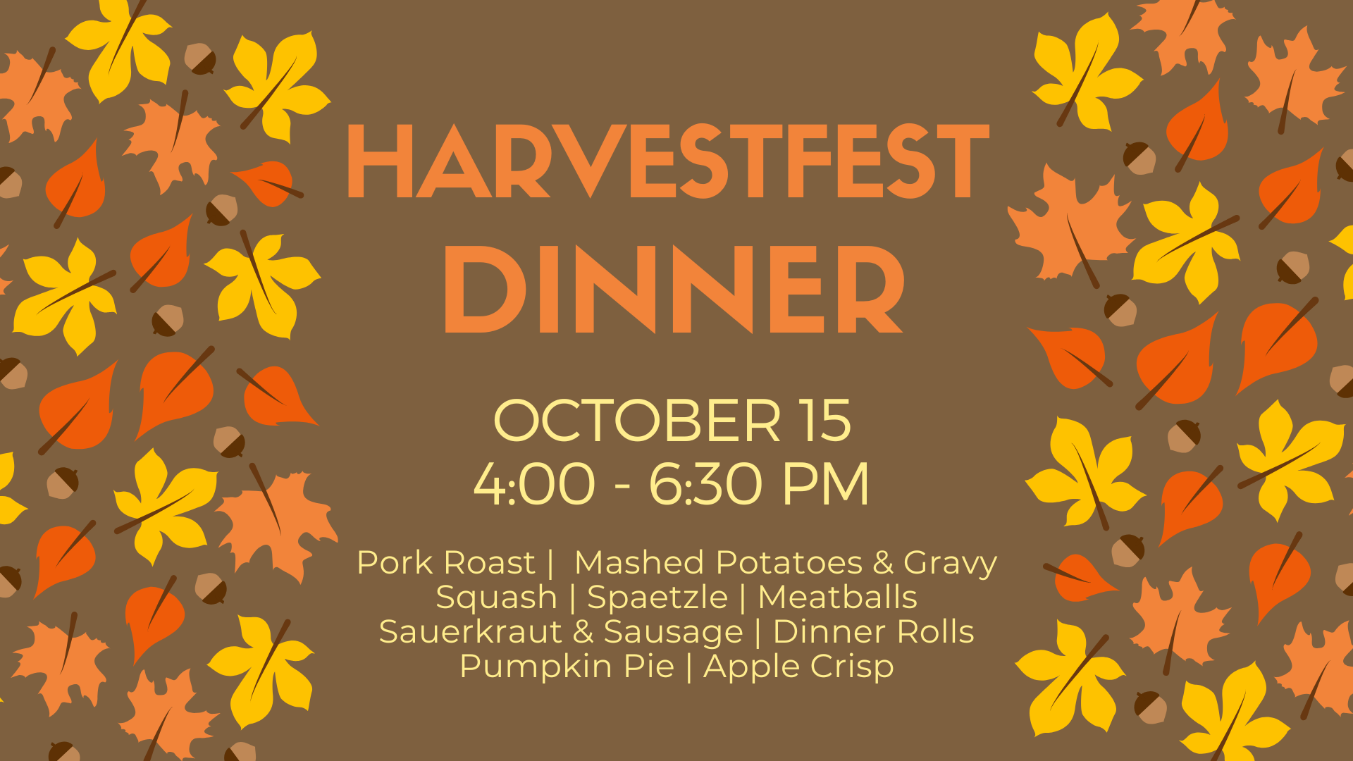 Trintiy Lutheran in Reed City hosts HarvestFest dinner