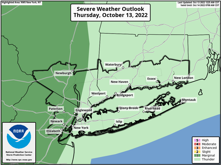 NWS: Heavy rain and storms expected today in CT