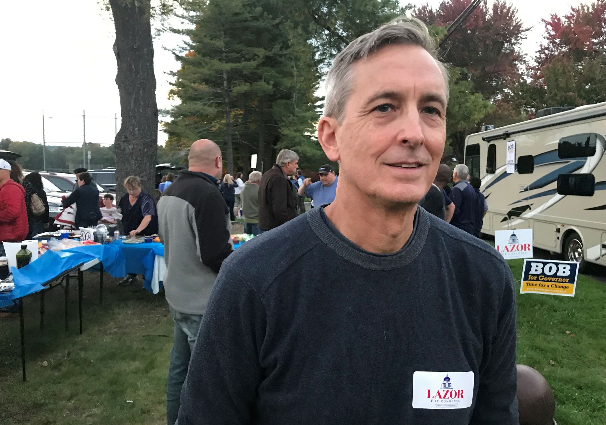 Larry Lazor faces Rep. Larson and his own Republican party