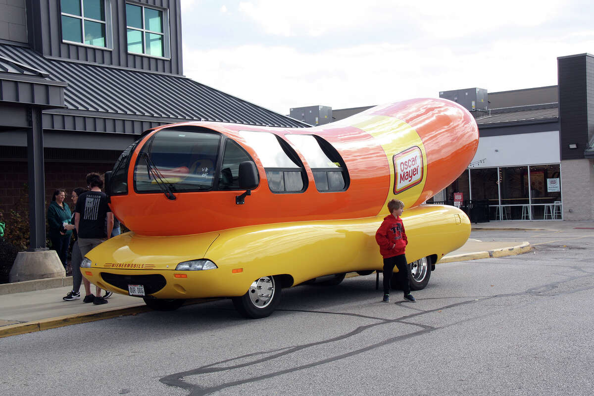 Two Oscar Meyer's Wienermobiles visit Edwardsville area