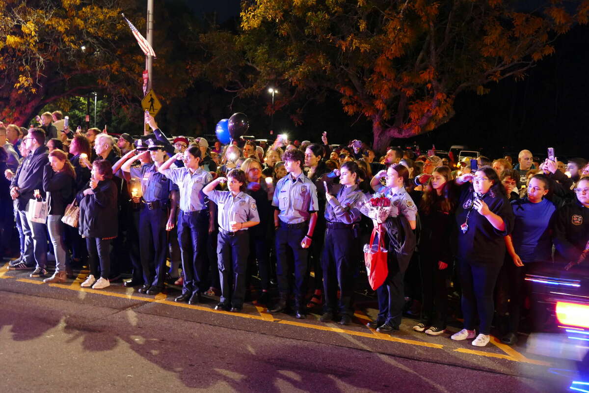 Mourners gather in Bristol for fallen officer Alex Hamzy