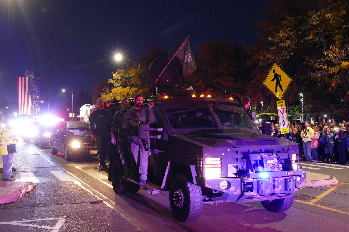 Mourners gather in Bristol for fallen officer Alex Hamzy