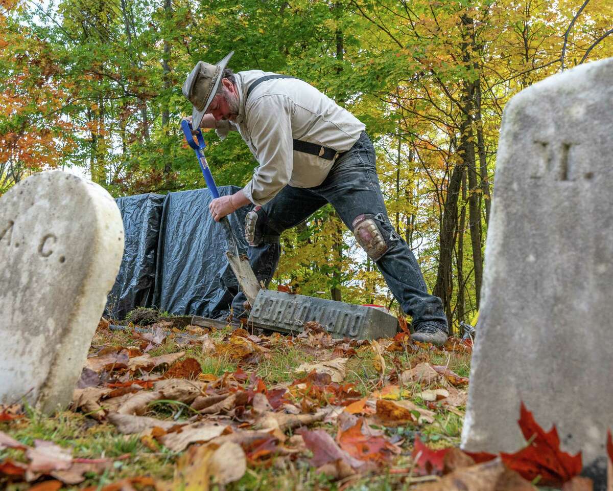 Albany man keeps history alive with gravestone restoration