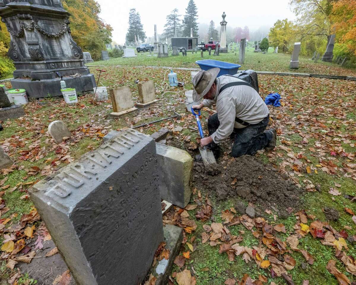 Albany man keeps history alive with gravestone restoration
