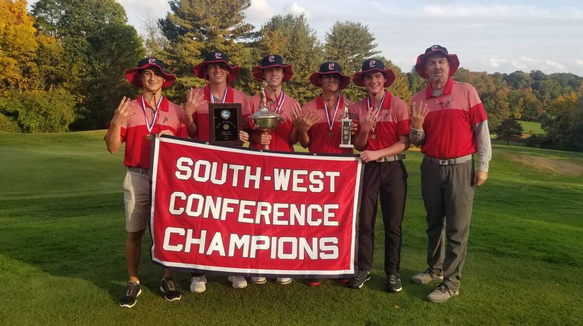 Pomperaug edges Bethel, claims fourth straight boys golf title