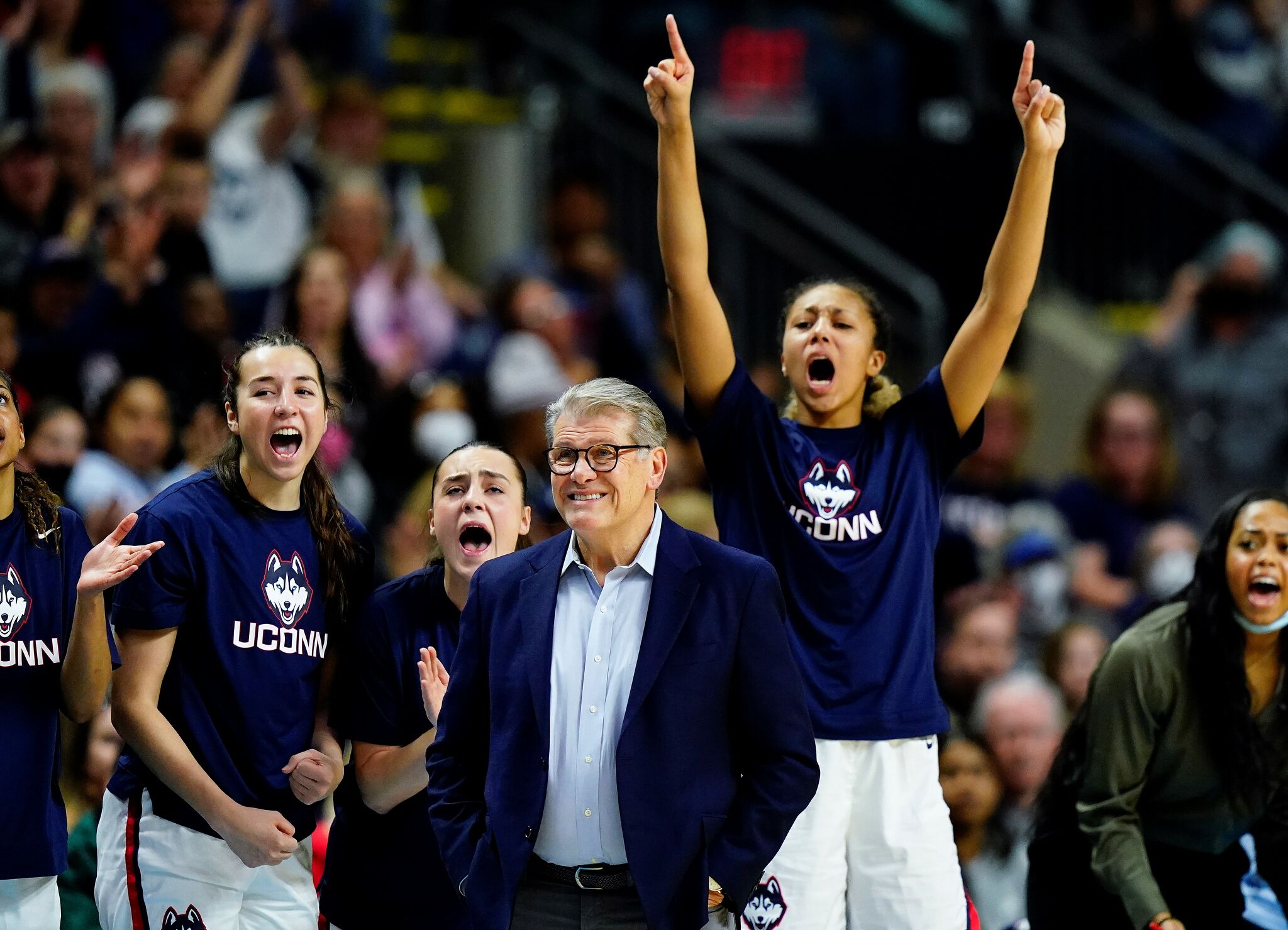 UConn coach Geno Auriemma received its first 2024 commitment