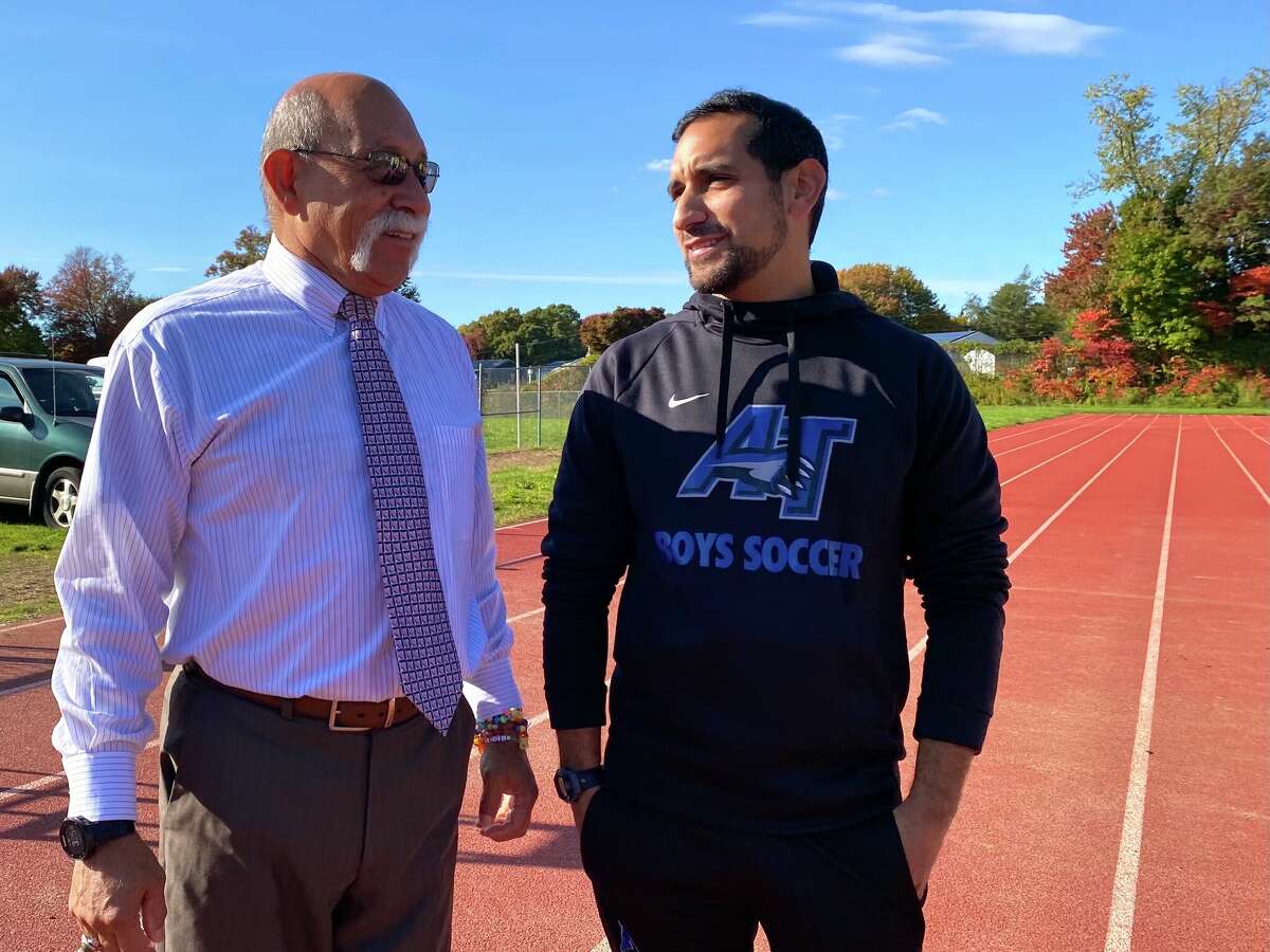 O'Brien Tech coach Arthur Solis presented with key to Ansonia