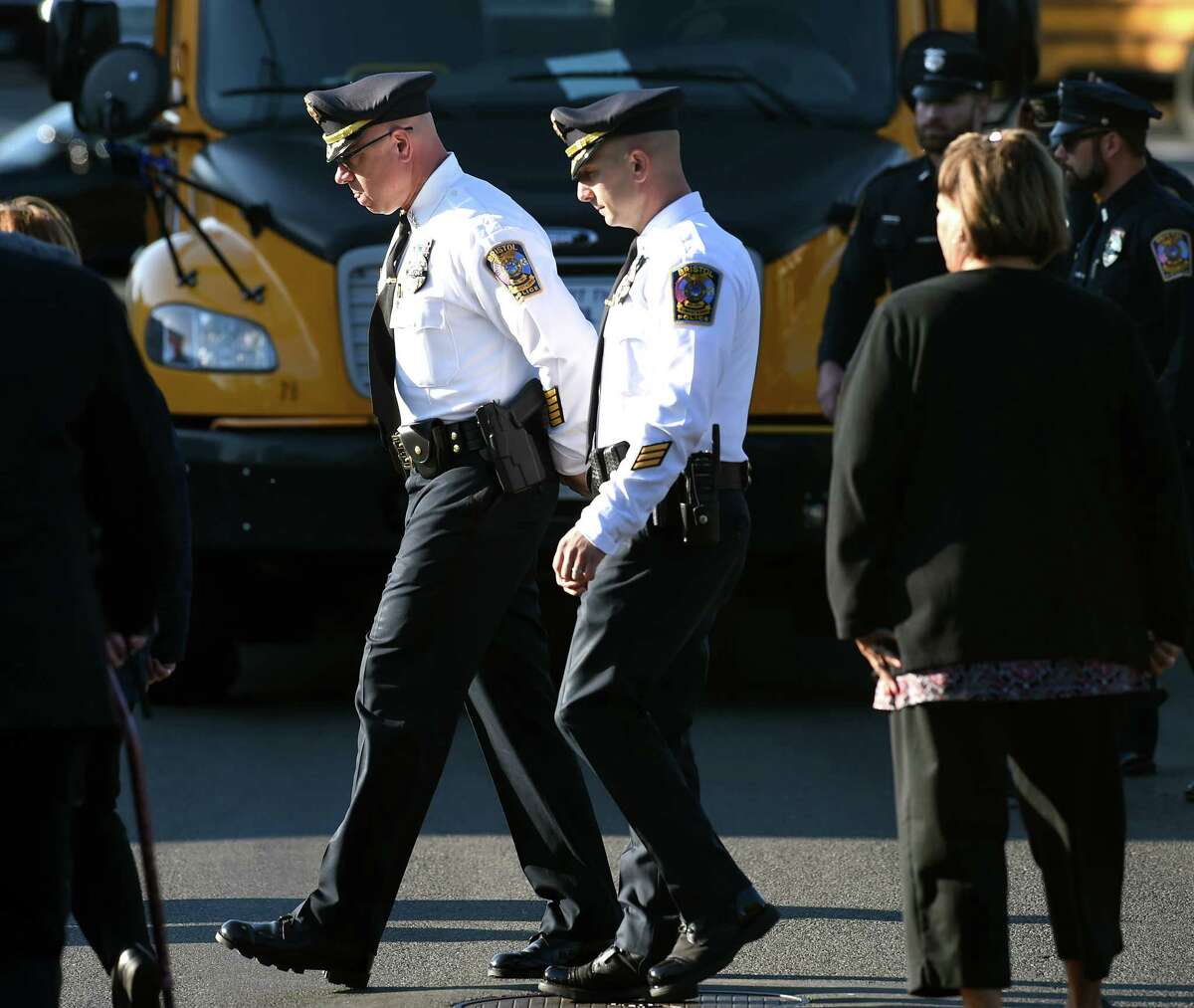 Crowd gathers at slain Bristol Police Lt. Dustin DeMonte's wake