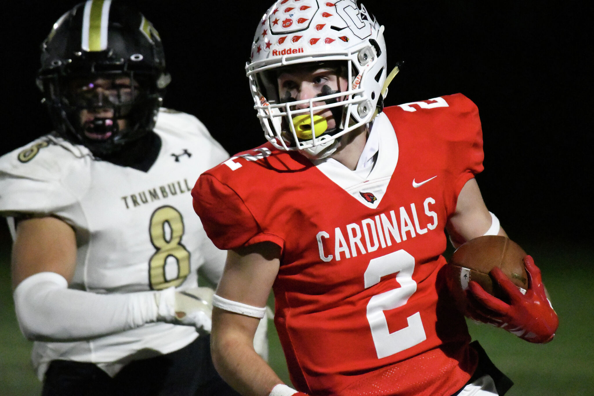Greenwich receivers step up in CIAC football win over Trumbull
