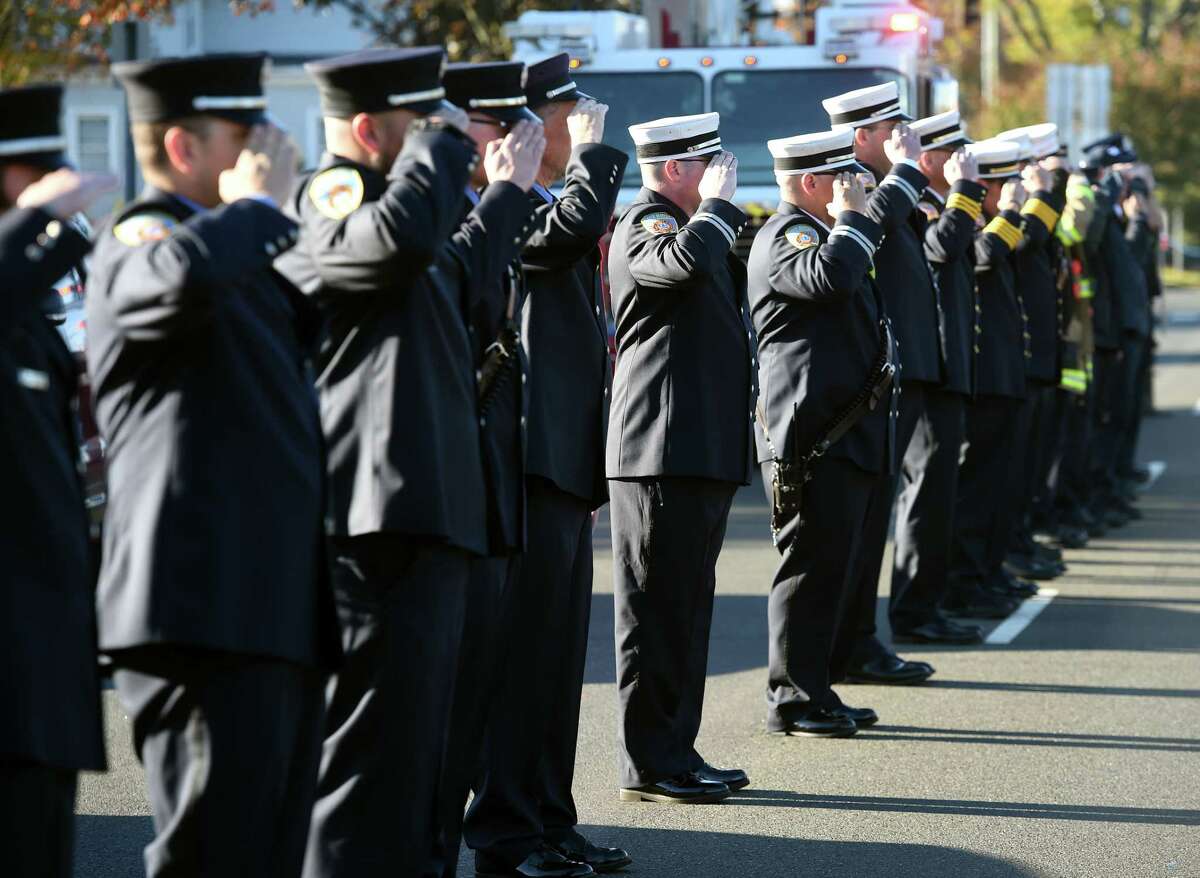 Flyover marks end of Bristol police funeral in East Hartford
