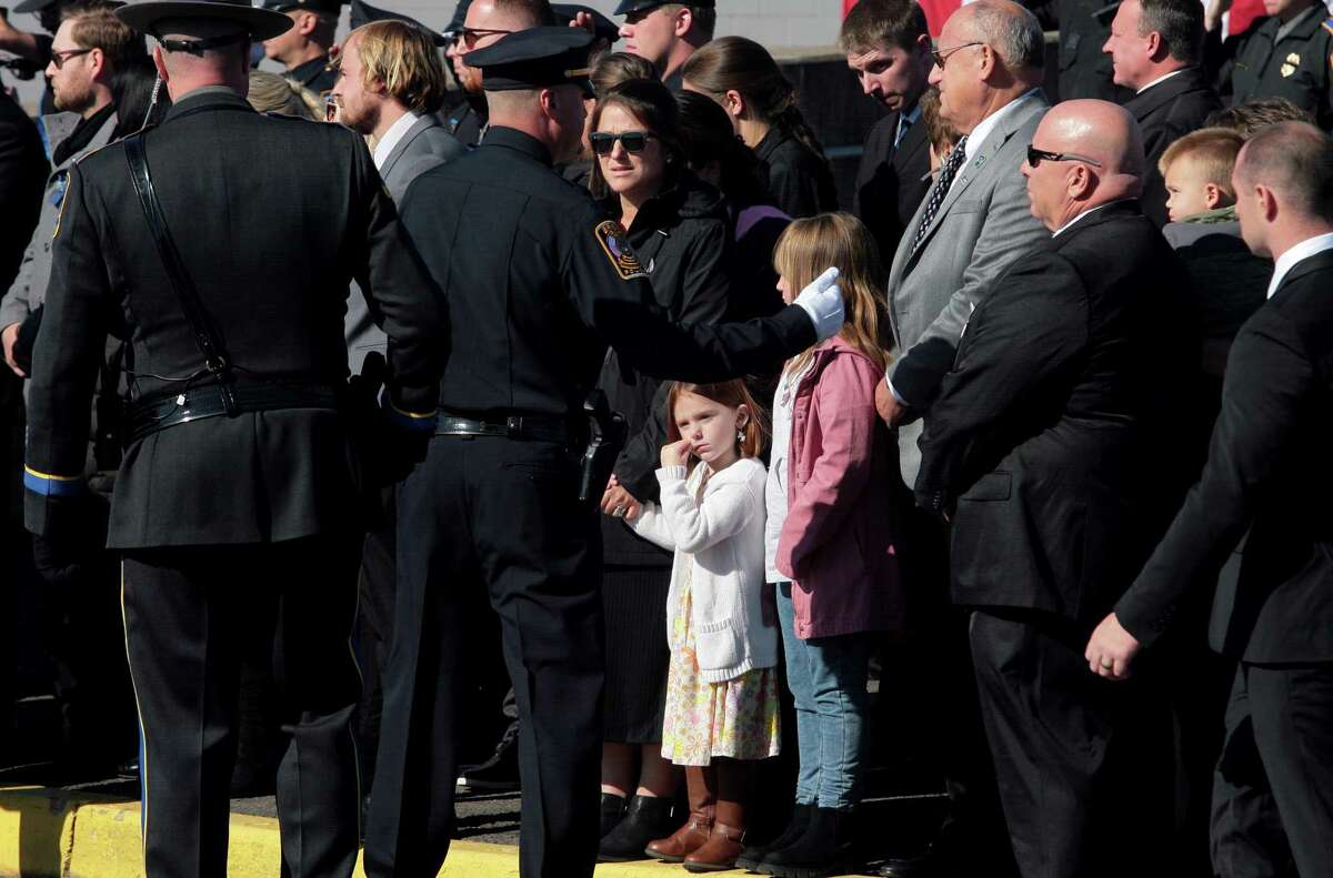 Flyover marks end of Bristol police funeral in East Hartford