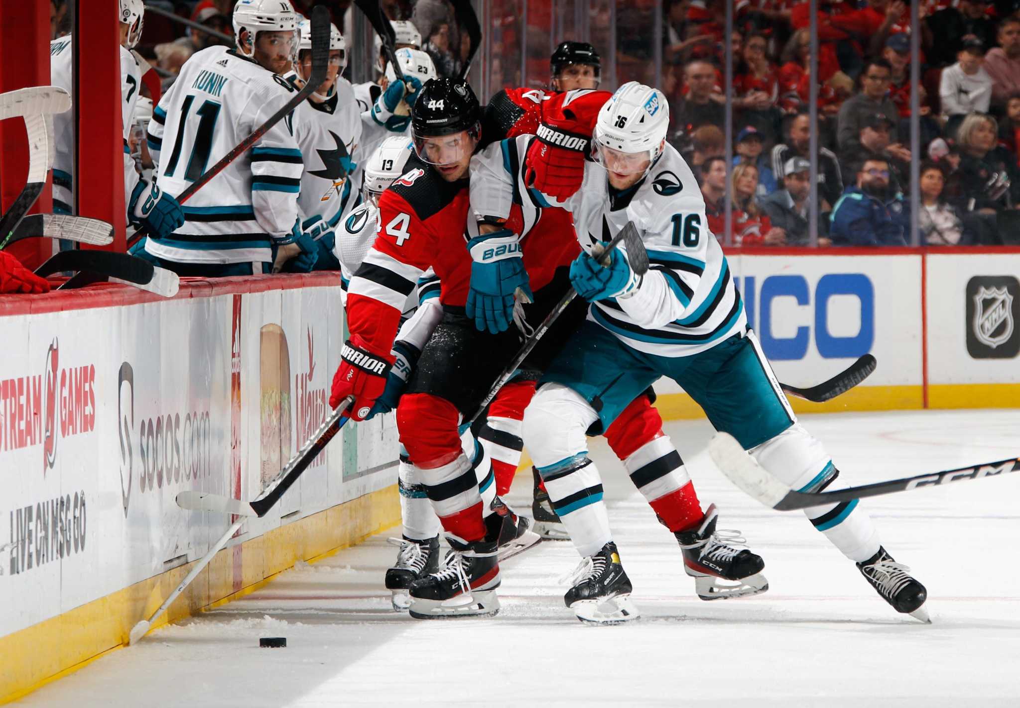 Sharks fall to 1-6 with loss to Devils
