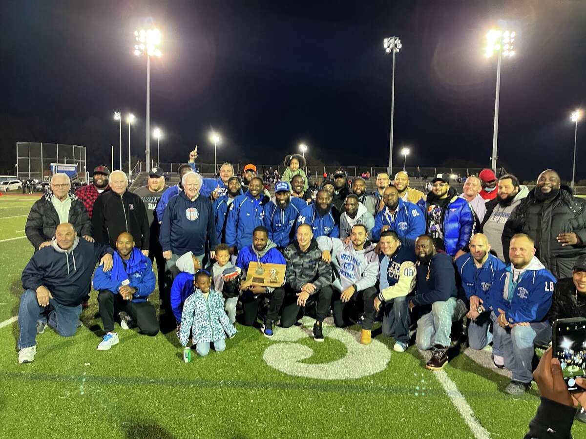 West Haven high school football honored 2002 championship team